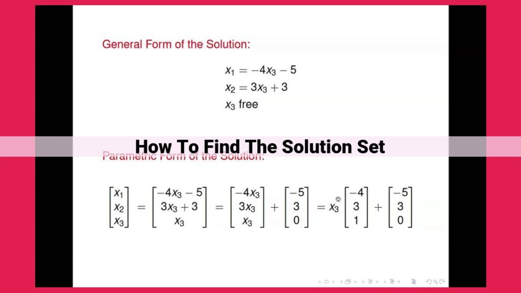 Mastering Linear Equations A Comprehensive Guide To Finding Solution Sets